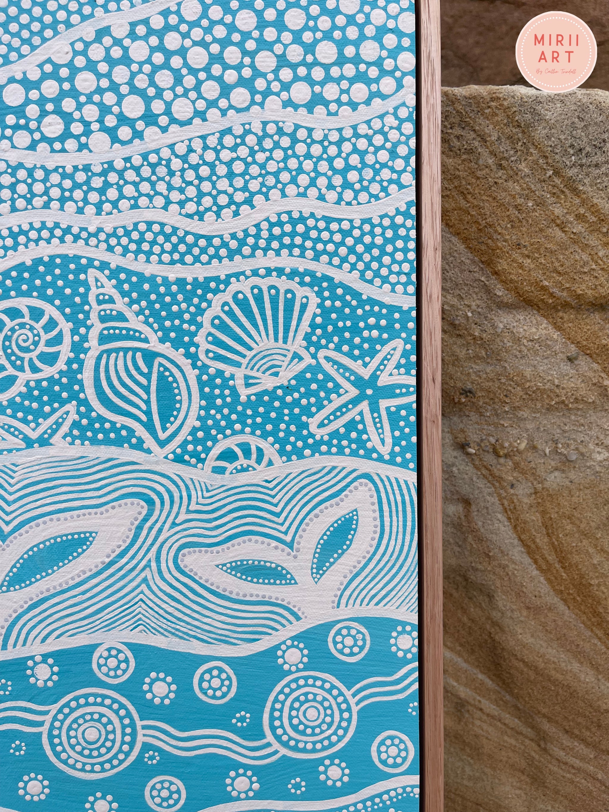 'Middle Lagoon' Original Framed Artwork – Mirii Art